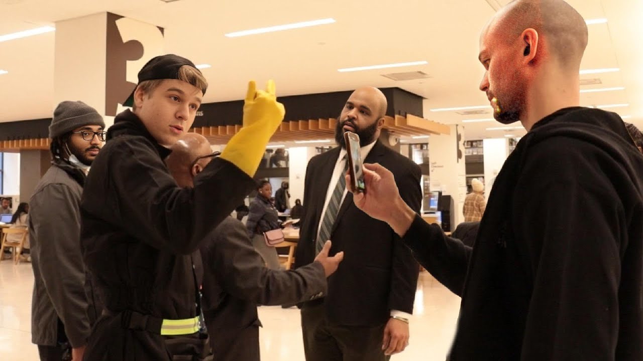 Annoying Janitor Prank! - YouTube