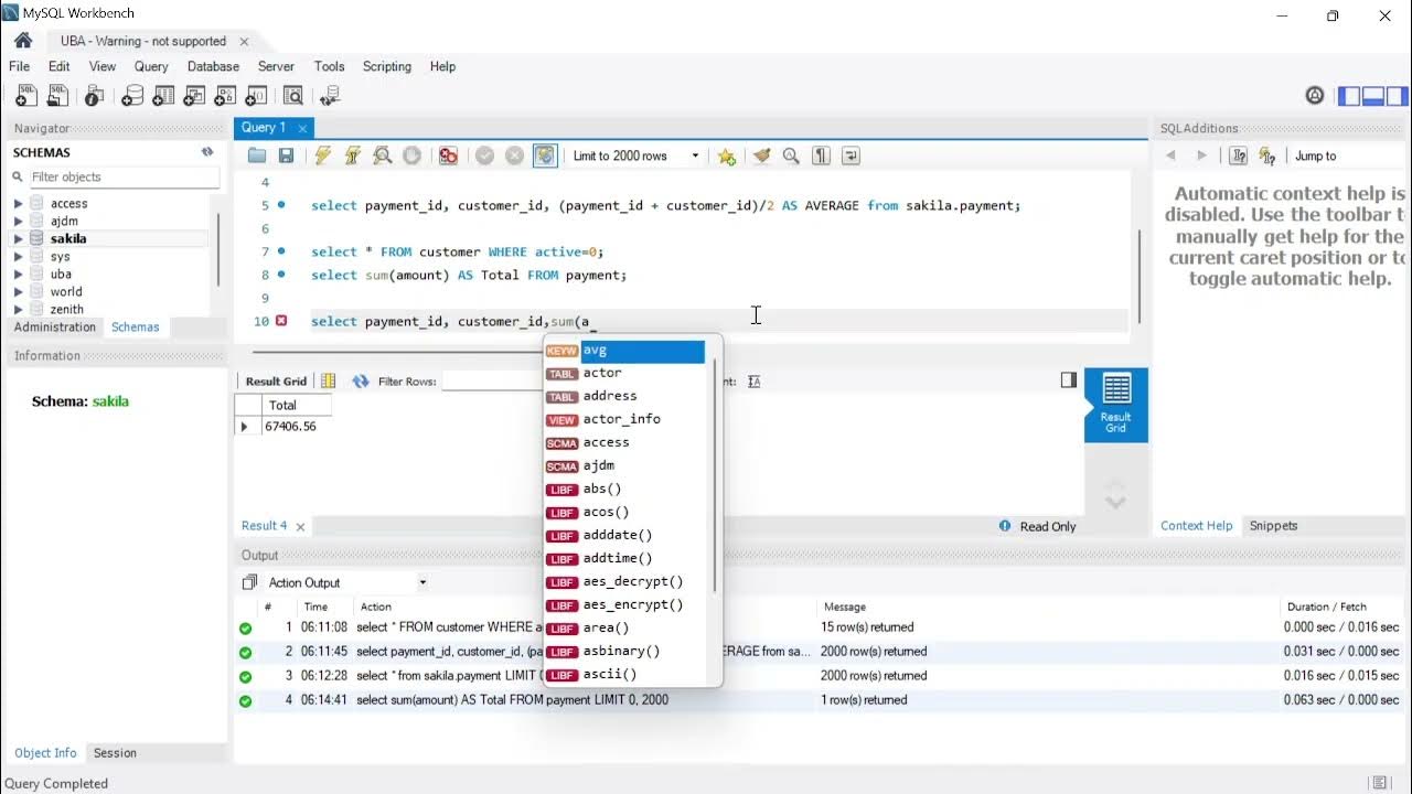 Operators and Functions in SQL - YouTube