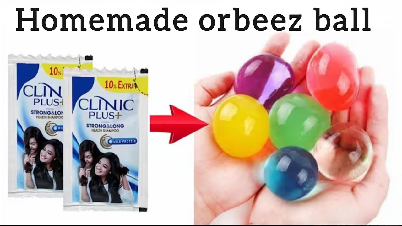How to make orbeez ball with plastic bag/ Diy colourful waterballs ...