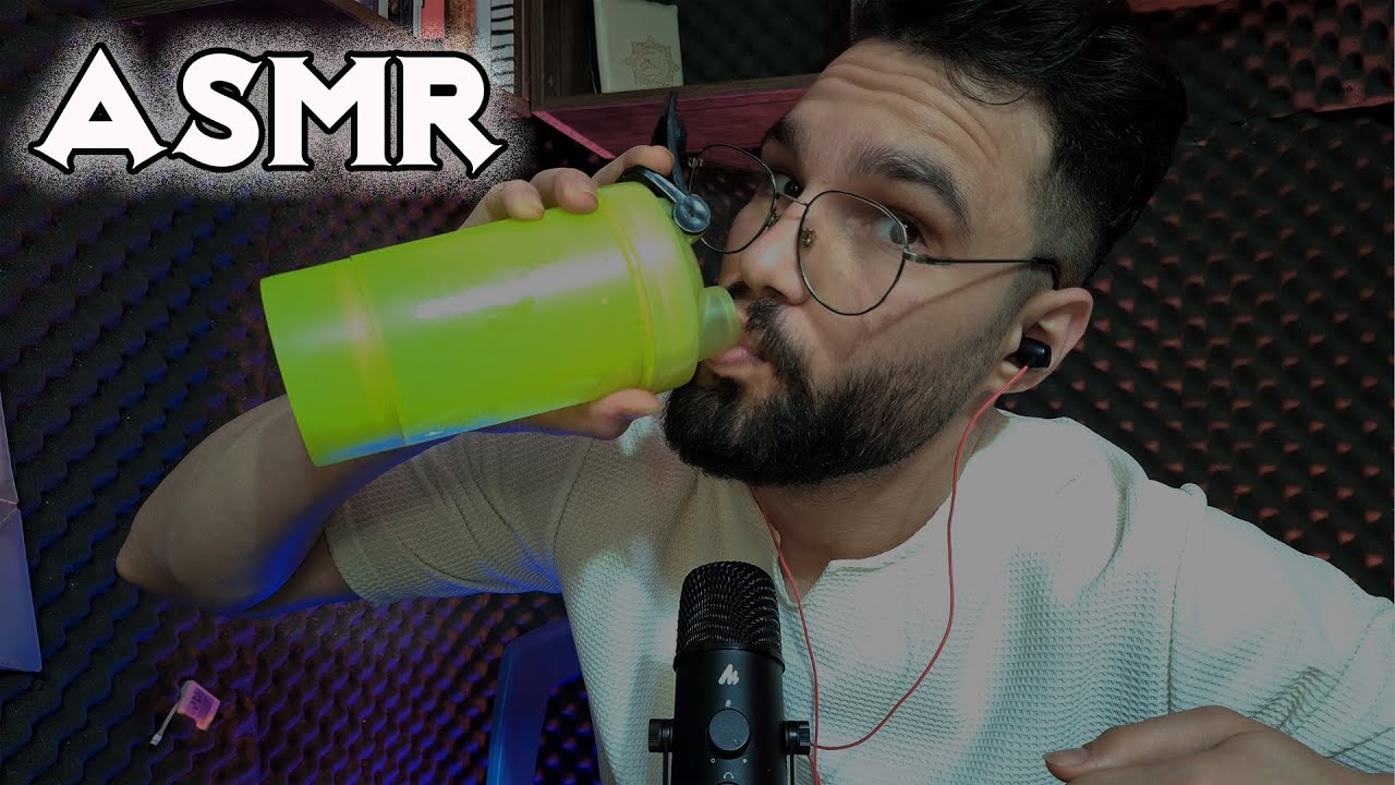 ASMR This triggers makes you rest easy and the sound of drinking water ...