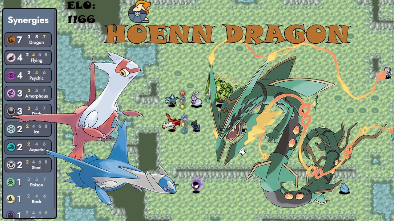 The Legendary Hoenn DRAGONs - Pokemon Auto Chess 6.1 Gameplay - YouTube