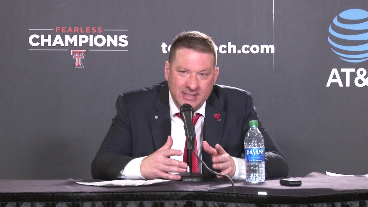 Texas Tech Press Conference - YouTube