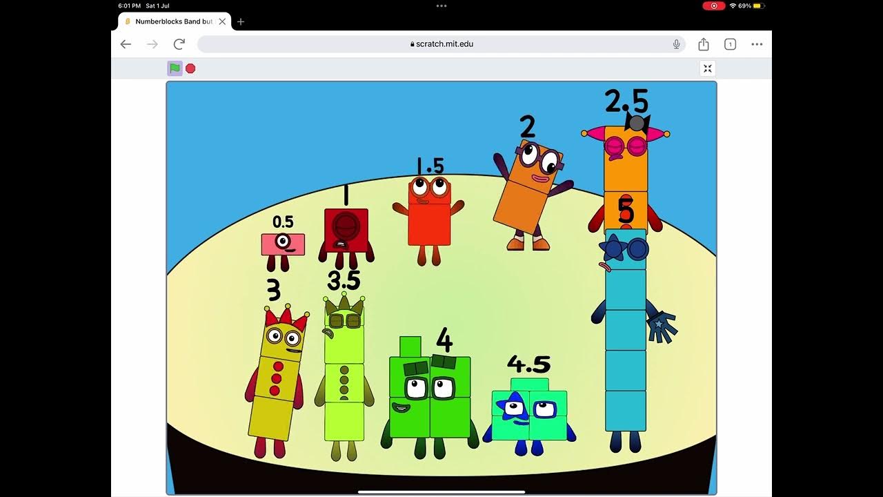Numberblocks band halves 2 - YouTube