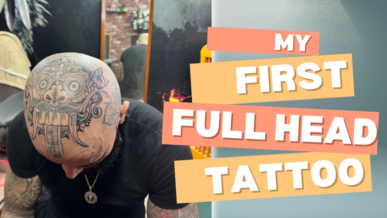 My First Full Head Tattoo “ Bhout pain hua 🖍️ || dcshoot7 - YouTube