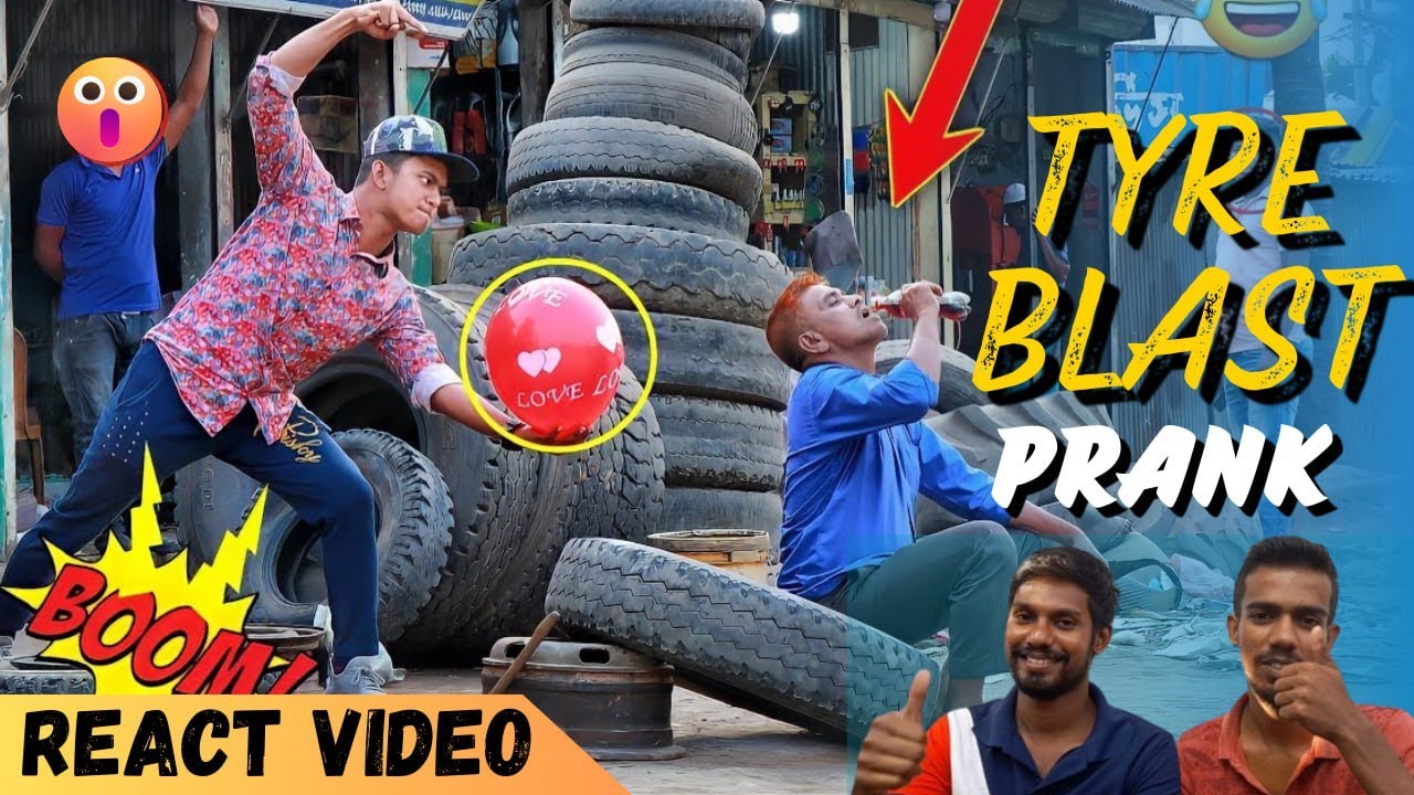 Tyre Blast Prank [ Comical TV ] | React Video😅| Crazy REACTION with ...