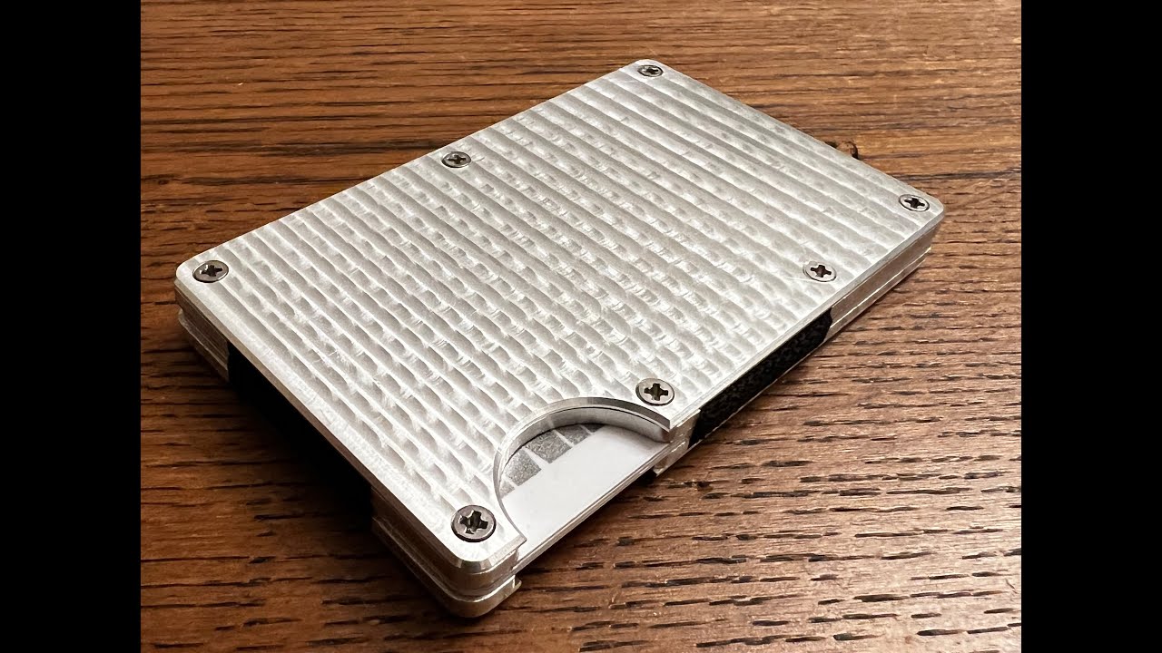PrintncMini machining an Aluminum Wallet CNC - YouTube