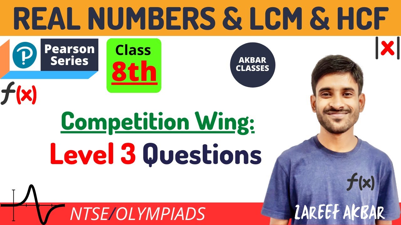 Class 8 | Real Numbers and LCM and HCF | Level 3 Questions | Pearson ...
