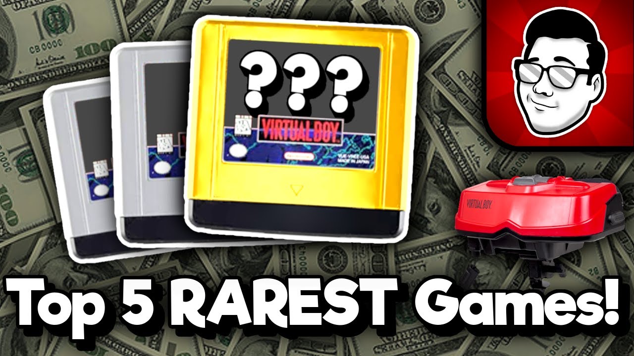 Top 5 RAREST Virtual Boy Games! [USA] | Nintendrew - YouTube