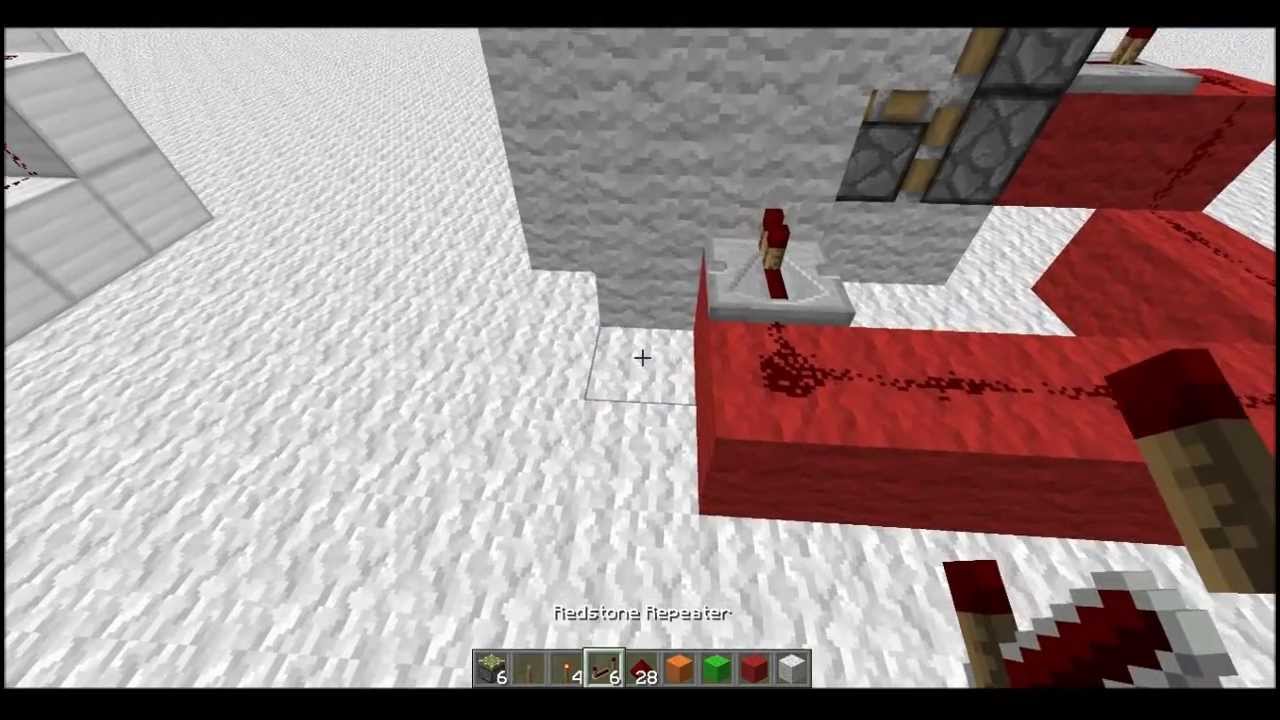 Minecraft Tutorial Flush piston stairs! - YouTube