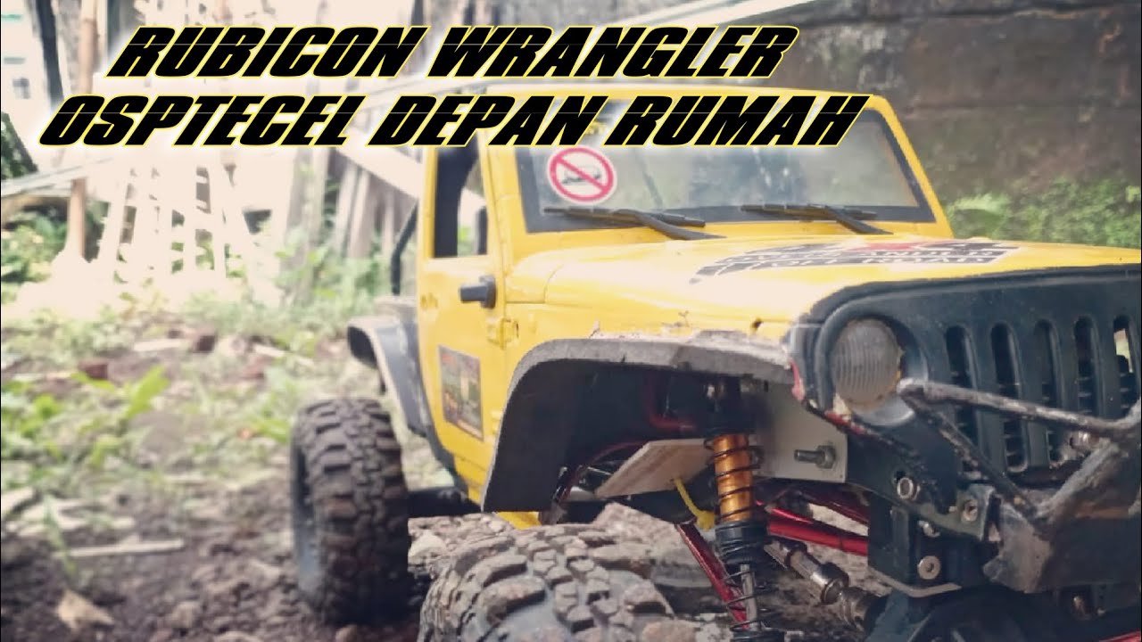 Rubicon Wrangler rc offrod 1/10 main depan rumah #offroad#austar # ...