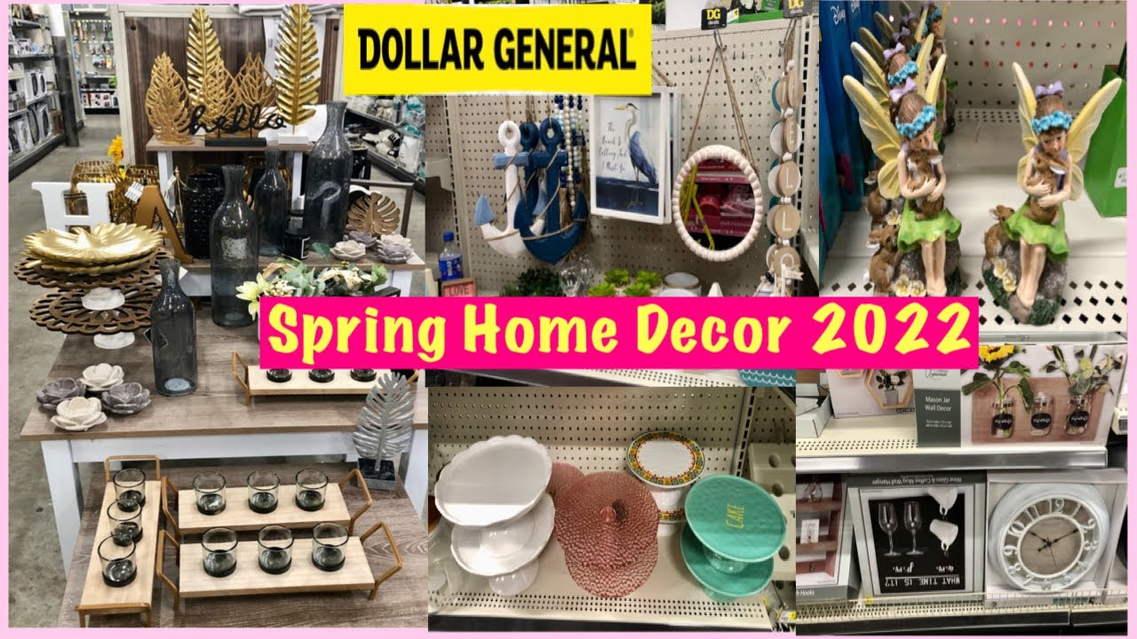 DOLLAR GENERAL SPRING DECOR 2022 *SHOP WITH ME AT DOLLAR GENERAL - YouTube