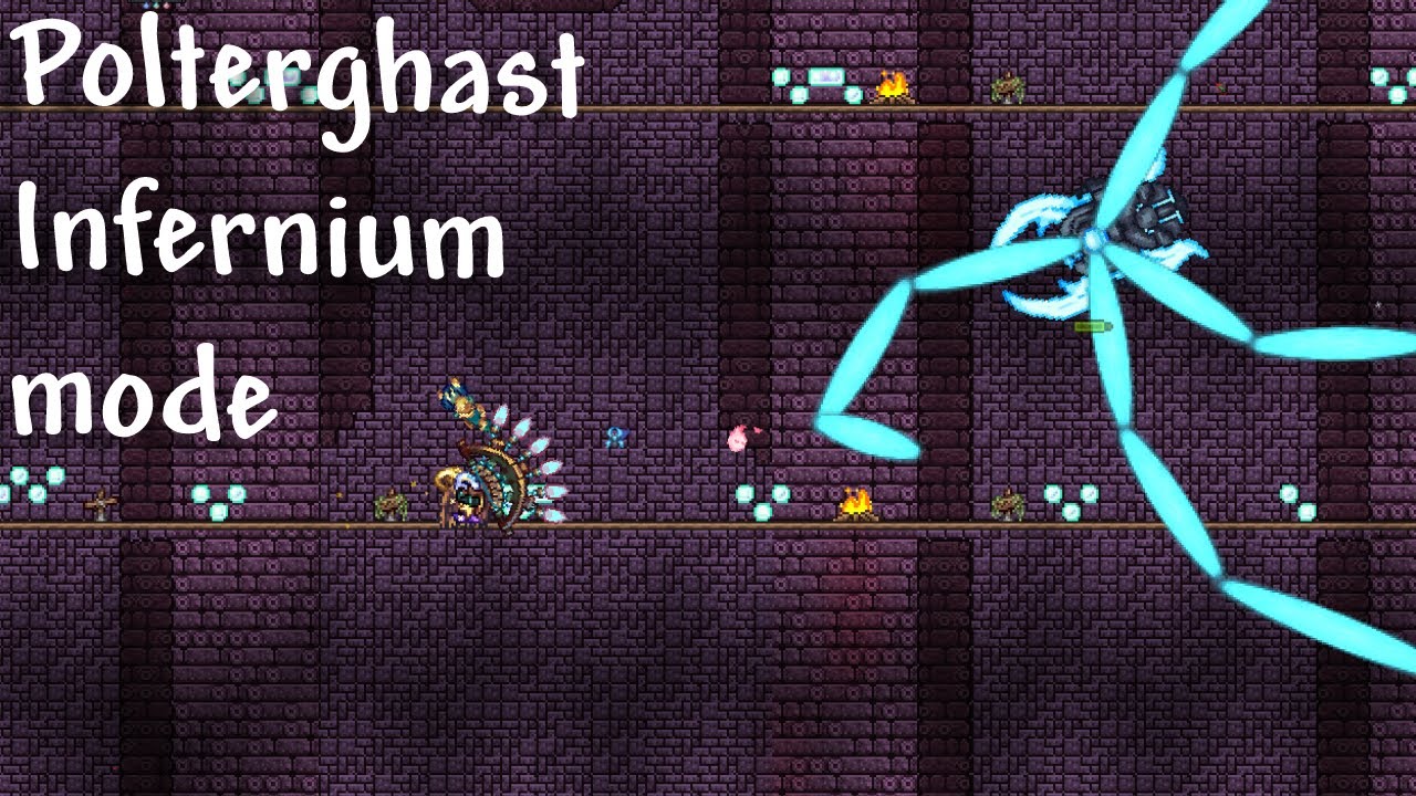 Terraria: Polterghast Infernium mode - YouTube