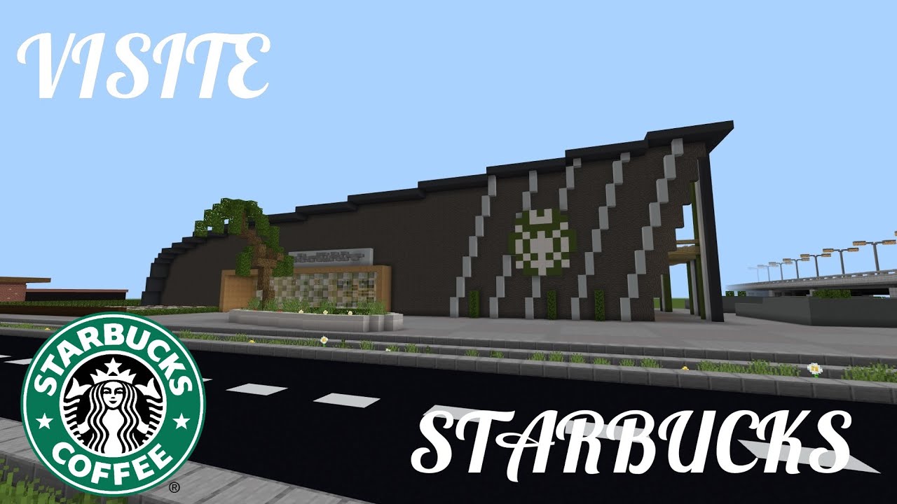 Visite d'un immense Starbucks Moderne | Minecraft | New Tolk City - YouTube