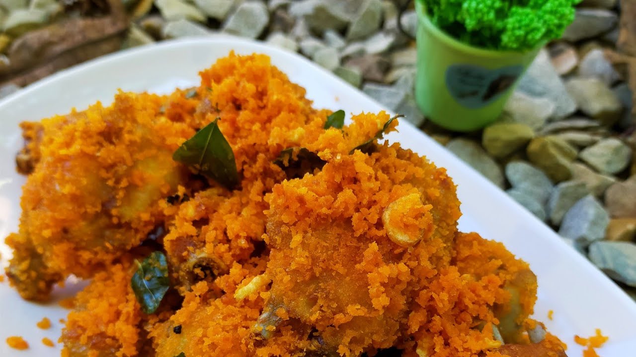 AYAM SERUNDING SERBUK ROTI - YouTube