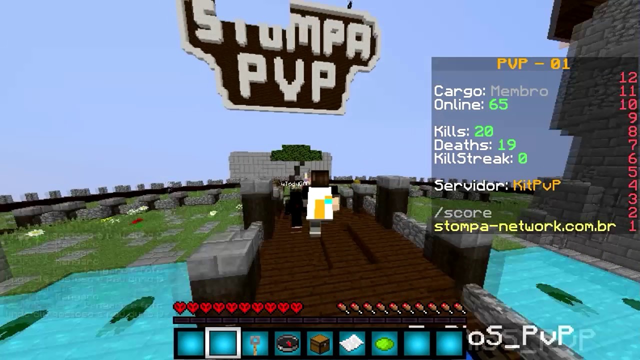 Minecraft Divulgando Servidor De PotPvP,HG,KitPvP 1 7&1 8 Staffs On ...