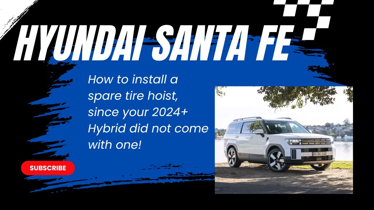 Spare Tire Installation on 2024+ Hyundai Santa Fe Hybrid - YouTube