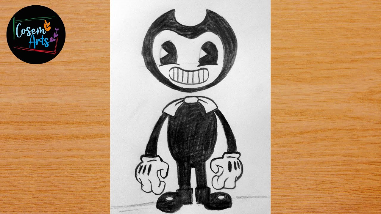 how to draw bendy || how to draw bendy Easy Step By step - YouTube