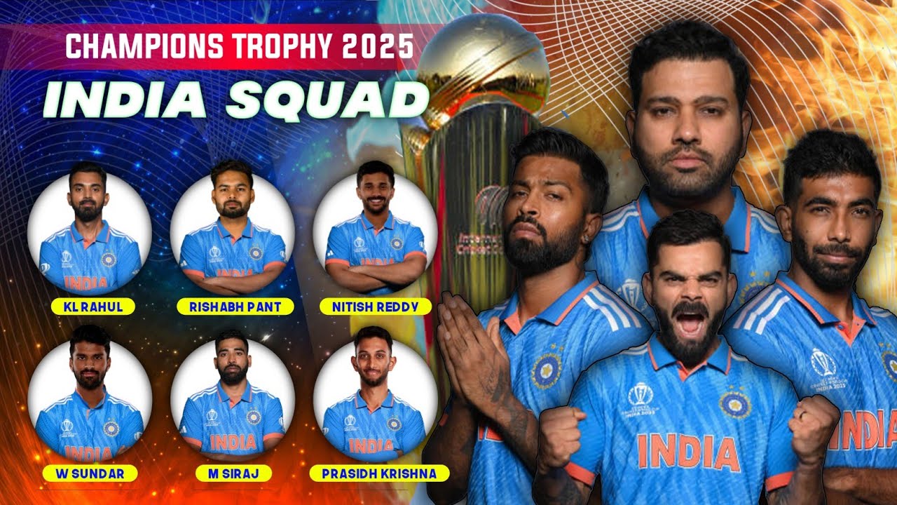 India's Probable Squad for ICC Champions Trophy 2025! Predicted Team ...