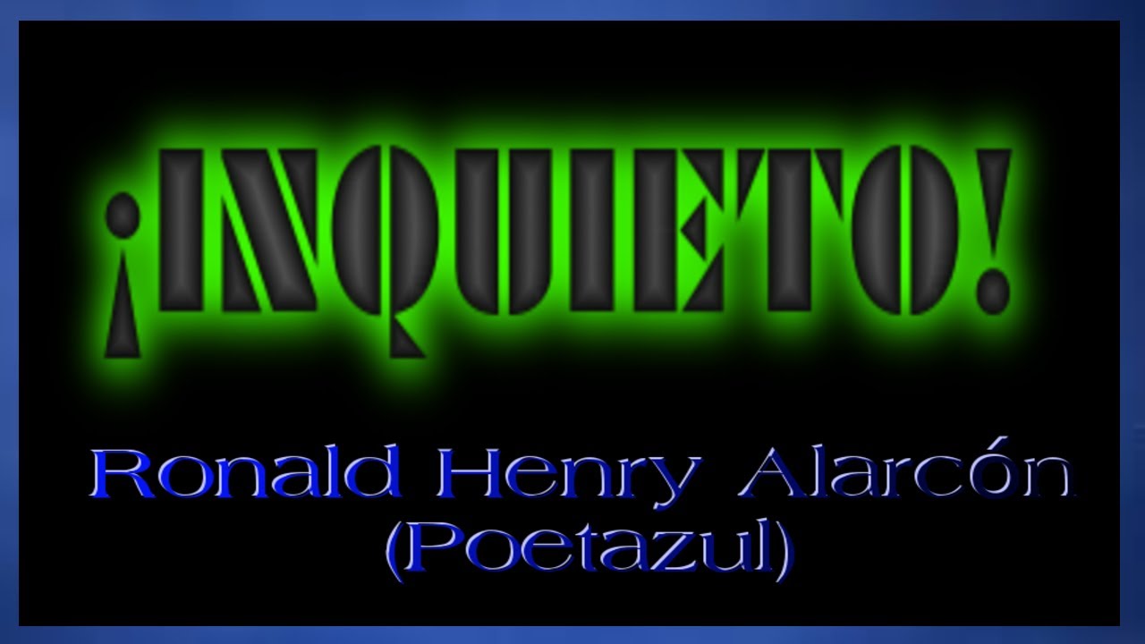 ¡INQUIETO! poema de AMOR y de Despecho, frases de dolor y sufrimiento ...