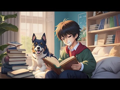 Anime Boy Reading A Book