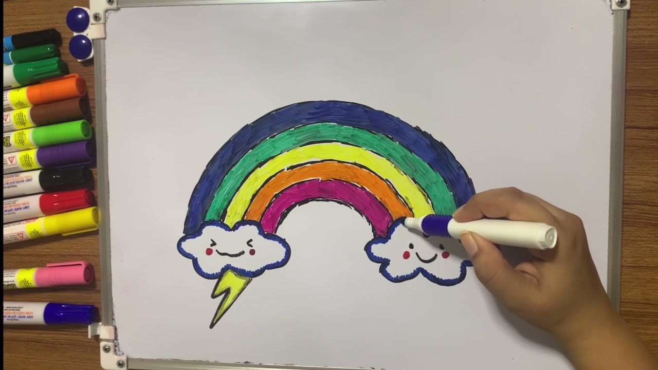 Rəngarəng göyqurşağı şəkli çəkmək - rengareng goyqursagi sekli cekmek ...