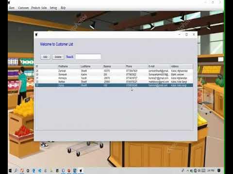 Super market management system project using java and mysql - YouTube