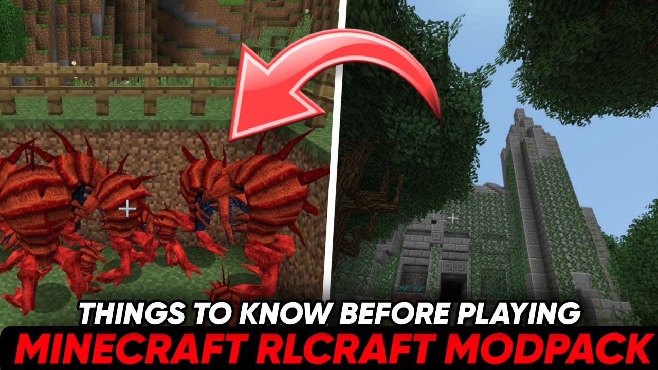 TOP 5 THINGS To Know BEFORE Playing MINECRAFT RLCraft MODPACK (1080P HD ...