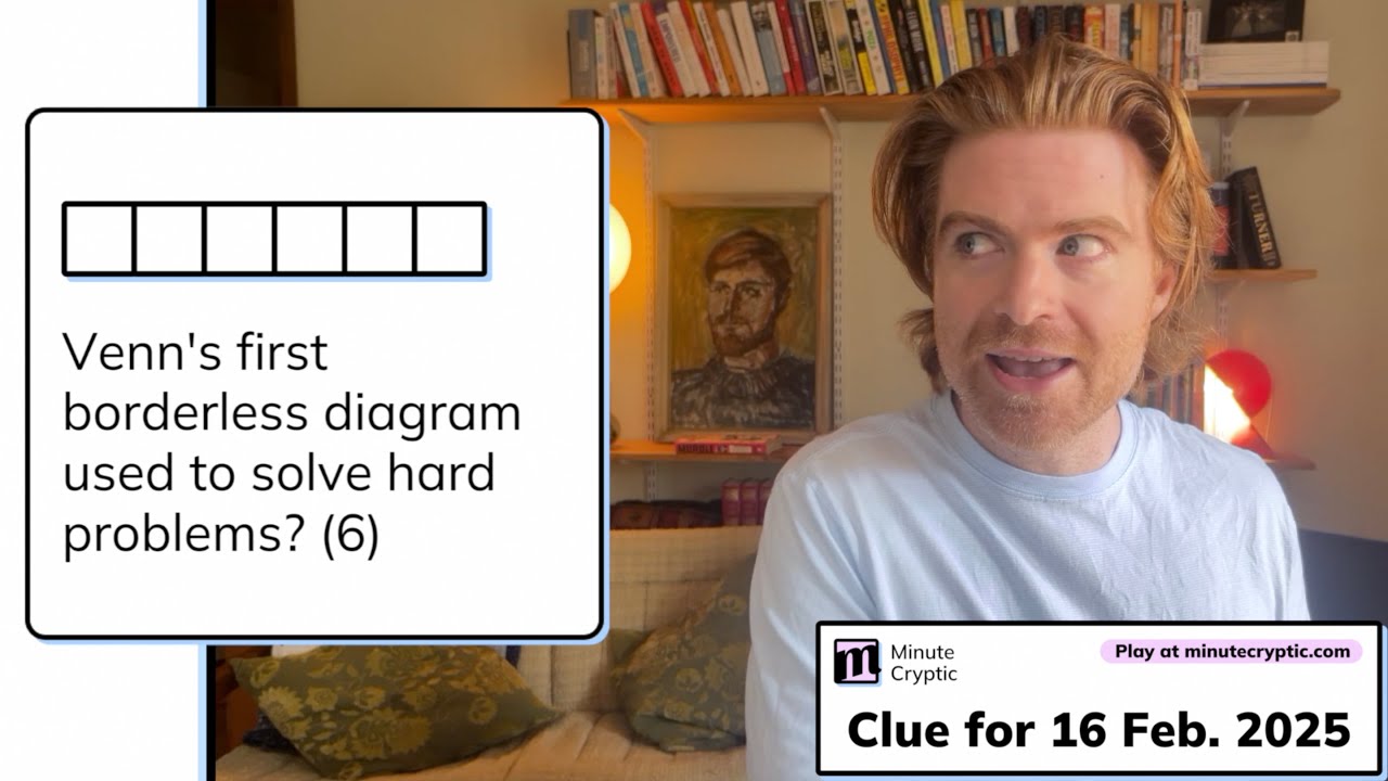 Minute Cryptic Clue 236 16 Feb '25: Venn's first borderless diagram ...