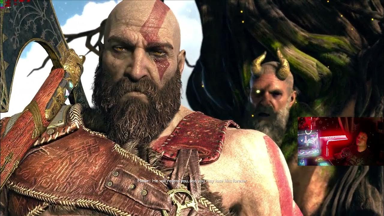 GOW kratos cut mimir head rtx3070ti i7-9700k - YouTube