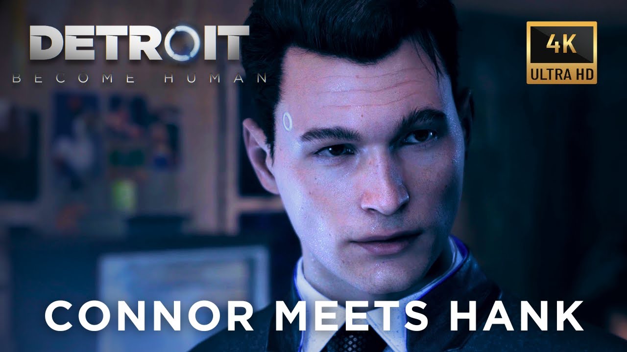 Detroit Become Human Walkthrough Gameplay – Connor Meets Hank (4K UHD ...