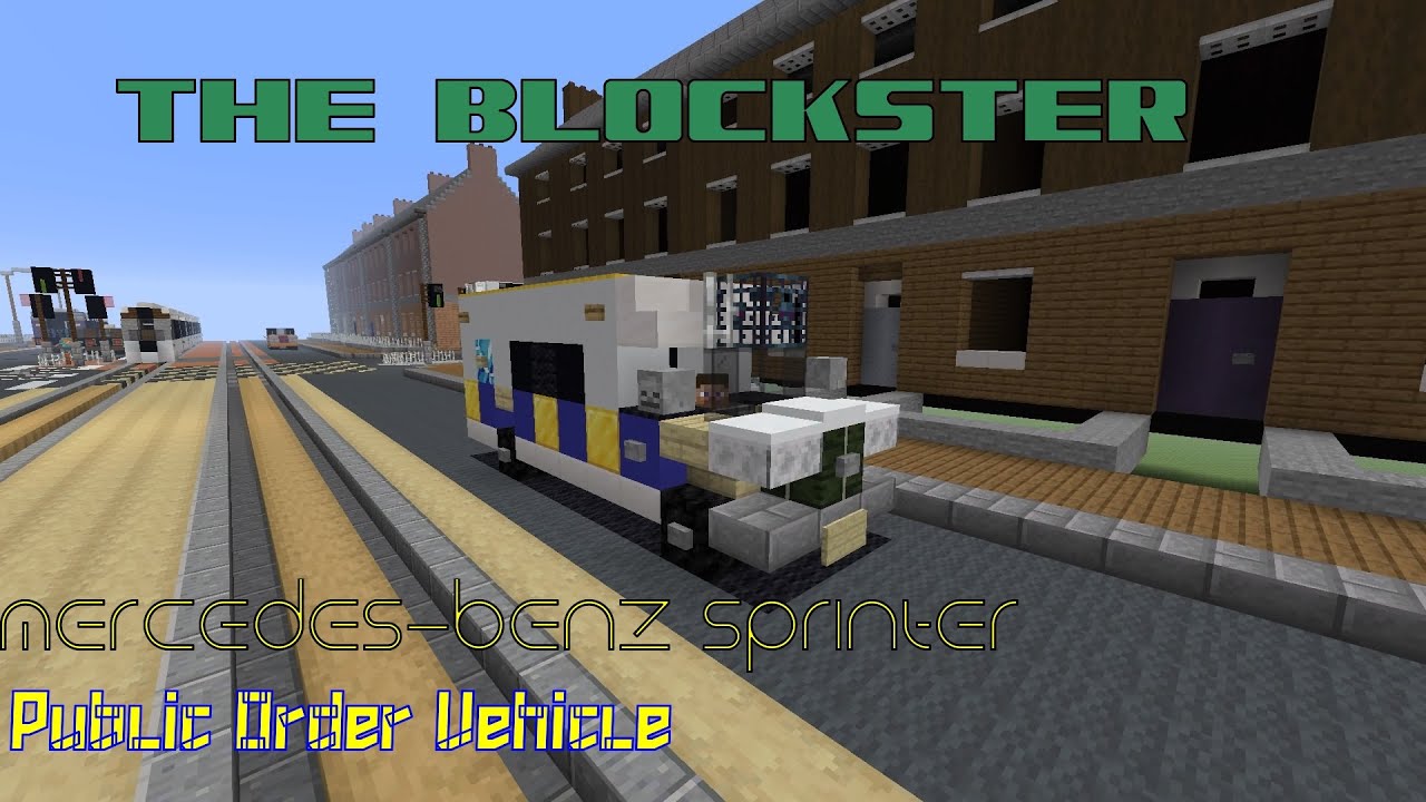 Minecraft Mercedes-Benz Sprinter Public Order Van Tutorial - YouTube