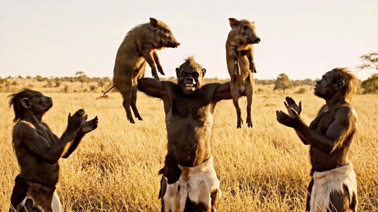 Life Millions of Years Ago | Primitive humans searching for food ...