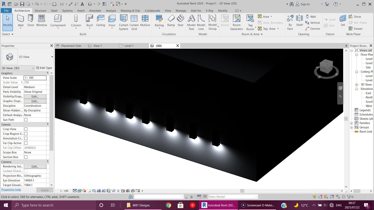 How to design a functioning wall mounted light in REVIT - YouTube