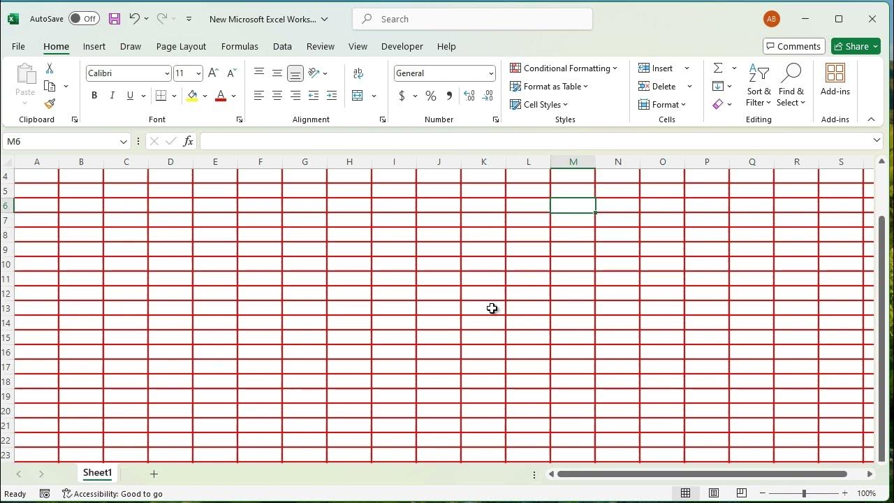 How to make the Grid Lines in Excel thicker and change color - YouTube
