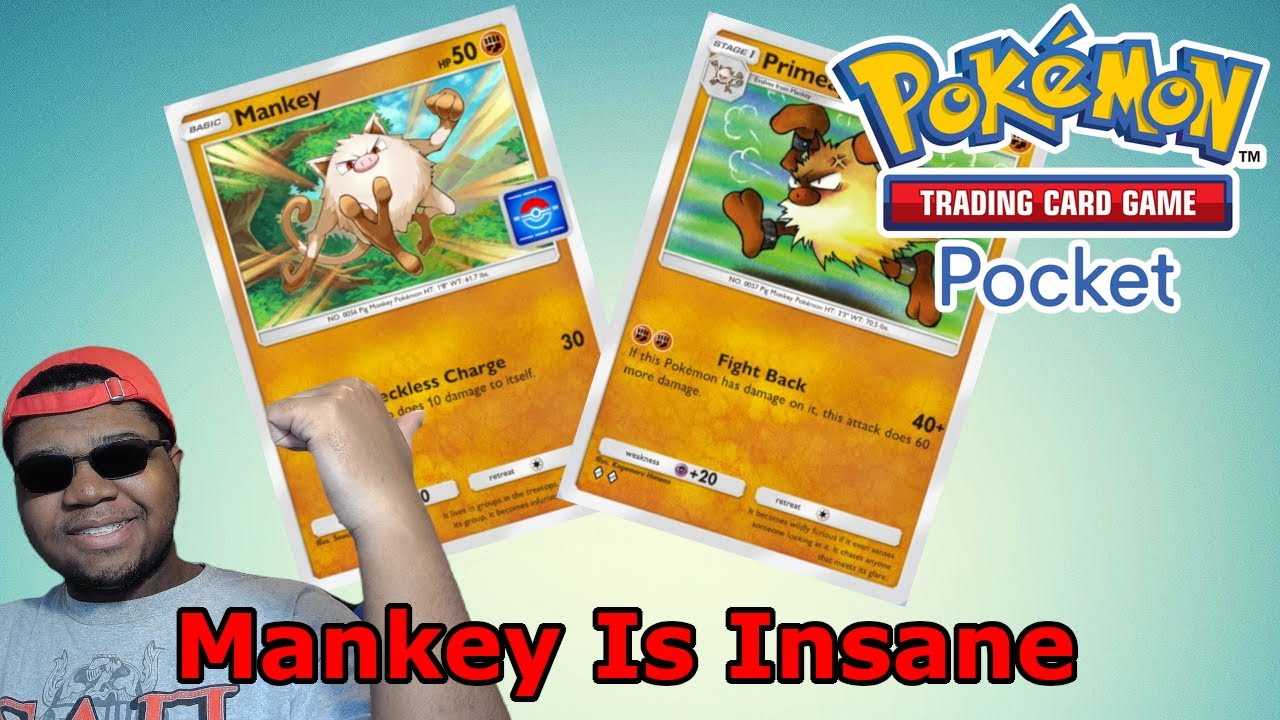 Promo Mankey Carries My Deck in the Pokemon TCG Pocket Emblem Event ...