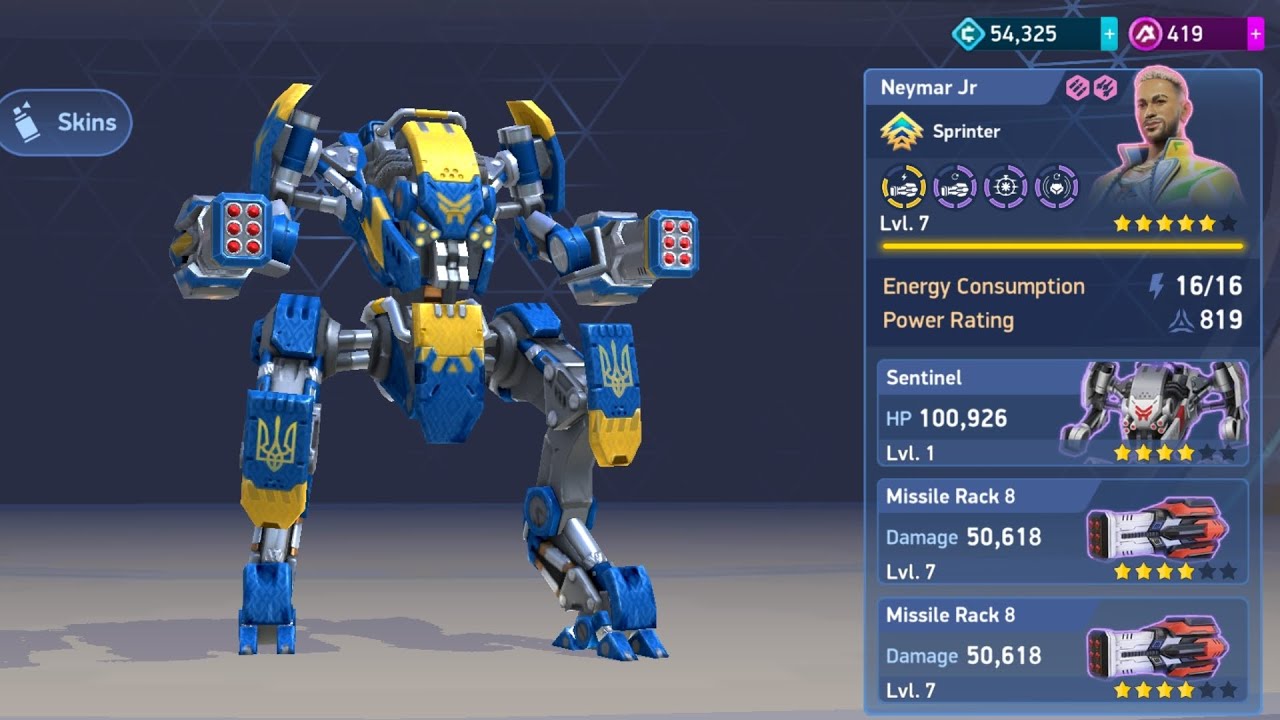 Mech Arena Sentinel robot missile rack 8 and 12 kill - YouTube