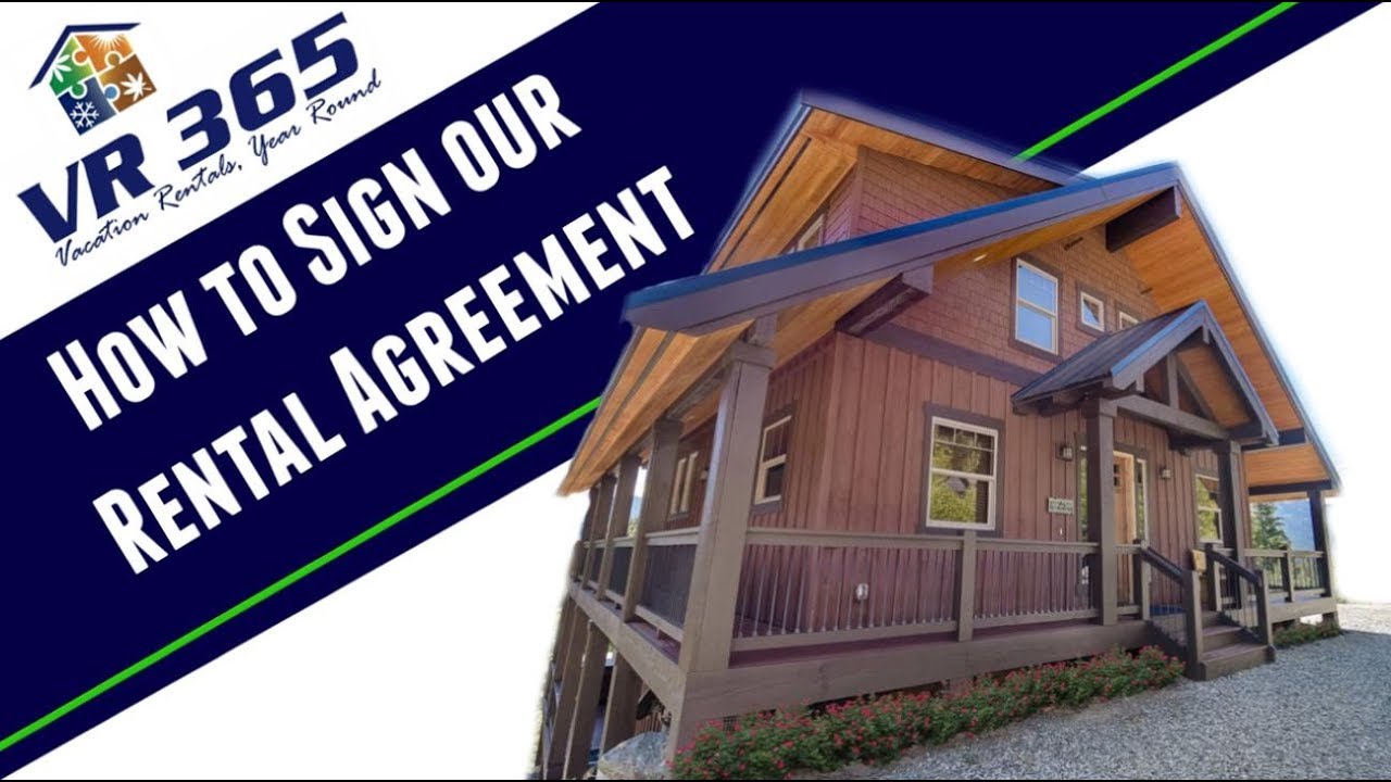 How to Sign Vacation Home Rental Agreement - YouTube