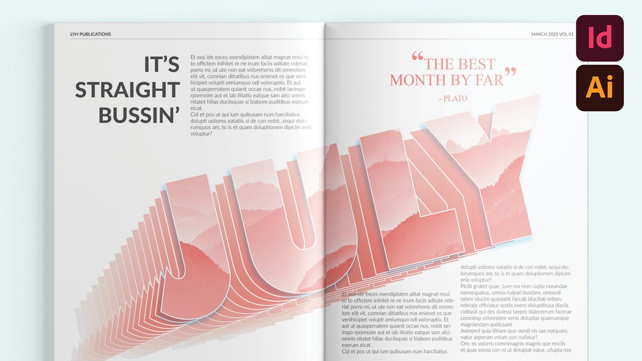 How to make this EASY INFINITE LETTER Layout | InDesign Layouts ...