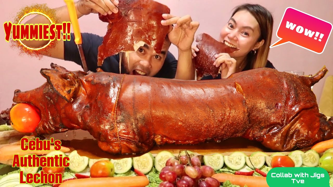 ONE WHOLE LECHON BABOY MUKBANG (Whole Roasted Pig) | Cebu's Authentic ...