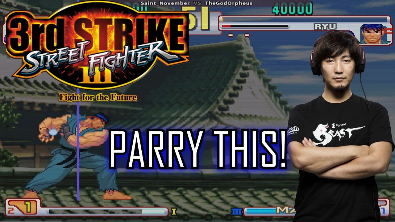 SF3 Online he tried to parry my fully charged denjin hadoken - YouTube