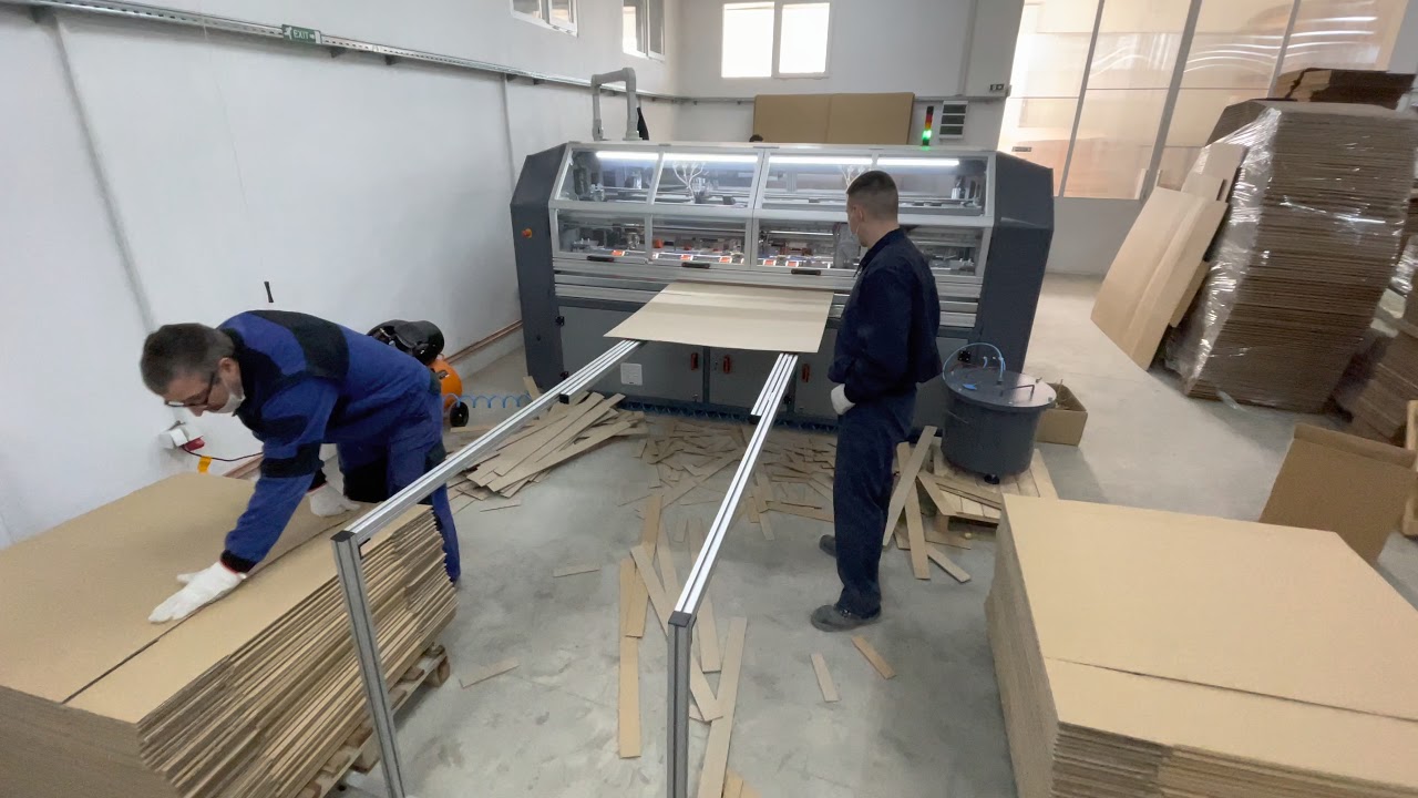 BOXmaker ULTRA ,box with glue application (Nordson ) - YouTube