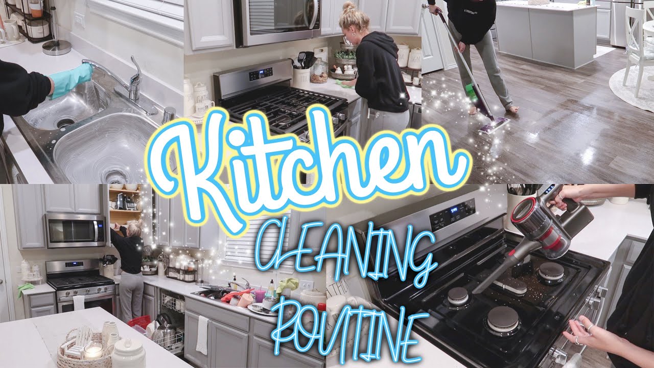 2020 KITCHEN CLEANING ROUTINE//CLEANING MOTIVATION//SIMPLY KAYLE - YouTube