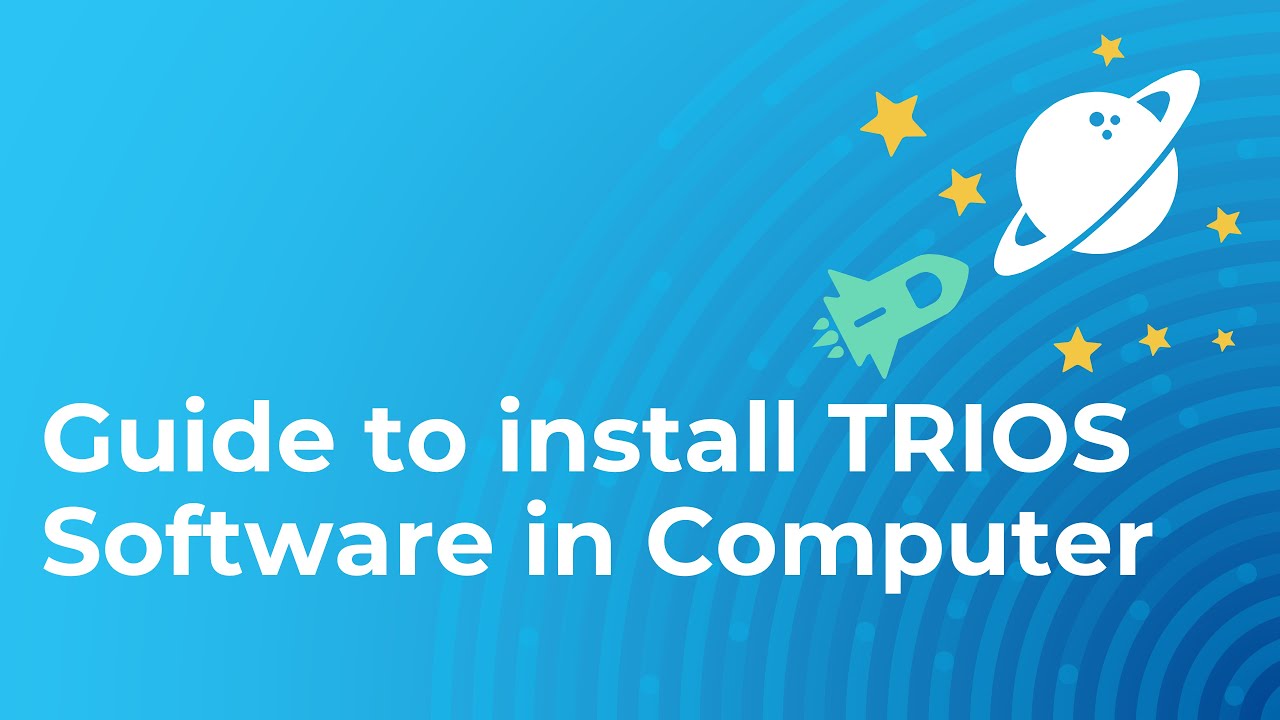 Guide to install TRIOS software in computer - YouTube