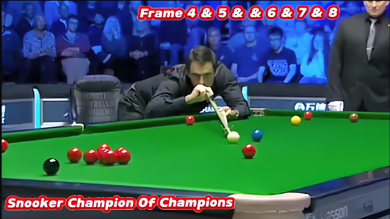 Ronnie O'Sullivan VS John Higgins ( Frame 4 & 5 & 6 & 7& 8) - YouTube