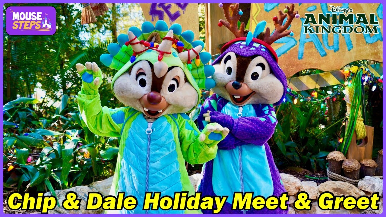 Chip & Dale Holiday Dinosaur Meet & Greet at Disney’s Animal Kingdom ...