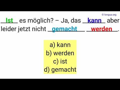 A1, A2, B1 - Deutsch lernen, Grammatik Test, Deutsche Grammatik, Verb ...