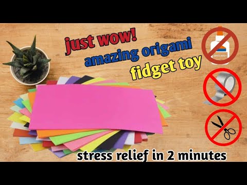 Fidget origami paper | origame | origami antistress transformer easy ...