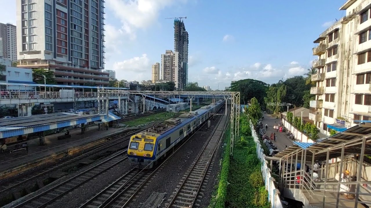 HIGH SPEED Local Trains Crossing Matunga Road Rly.Stn - YouTube