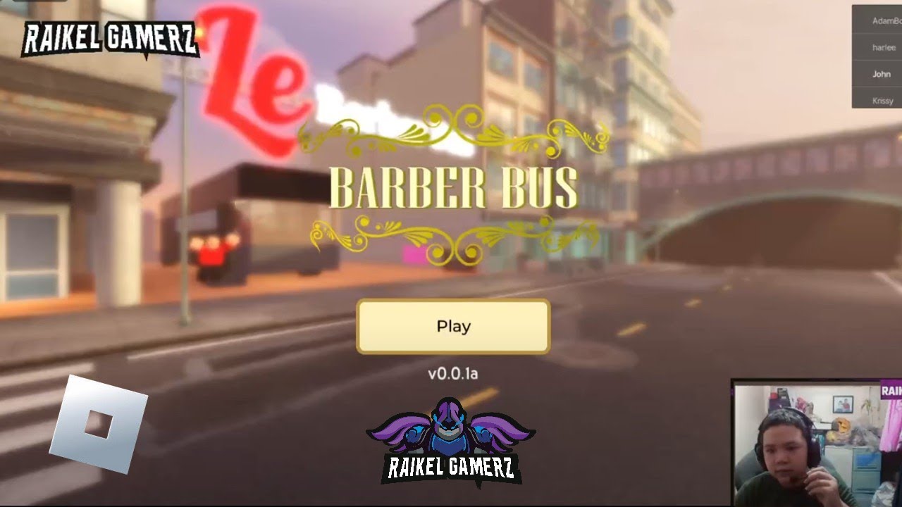 playing roblox BARBER BUS - YouTube