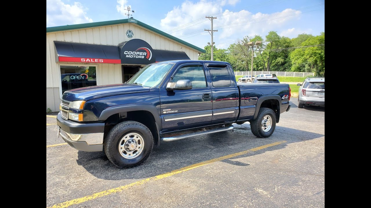 2005 Chevy Silverado 2500HD Extended Cab LLY Duramax 4x4 Cooper Motors ...